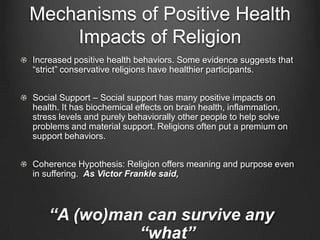 The Impact of Religion on Well-Being: A Global Perspective